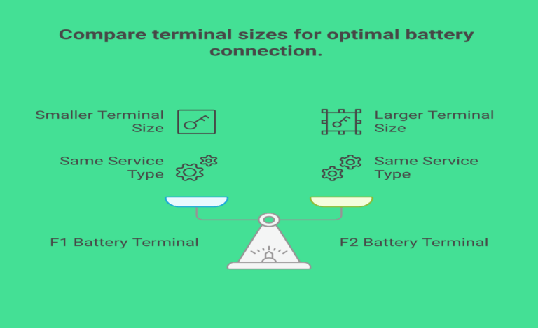 F1 vs F2 Battery Terminals: Key Size Differences