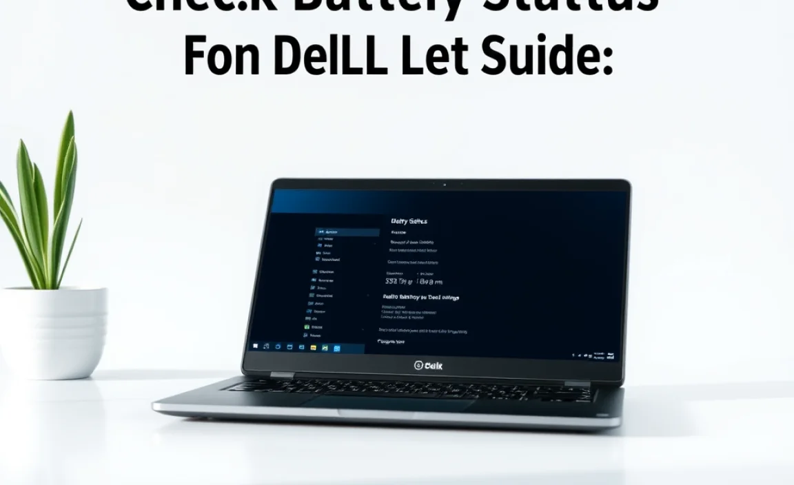 Check Battery Status For Dell Latitude: Easy Guide - PowerUpTips
