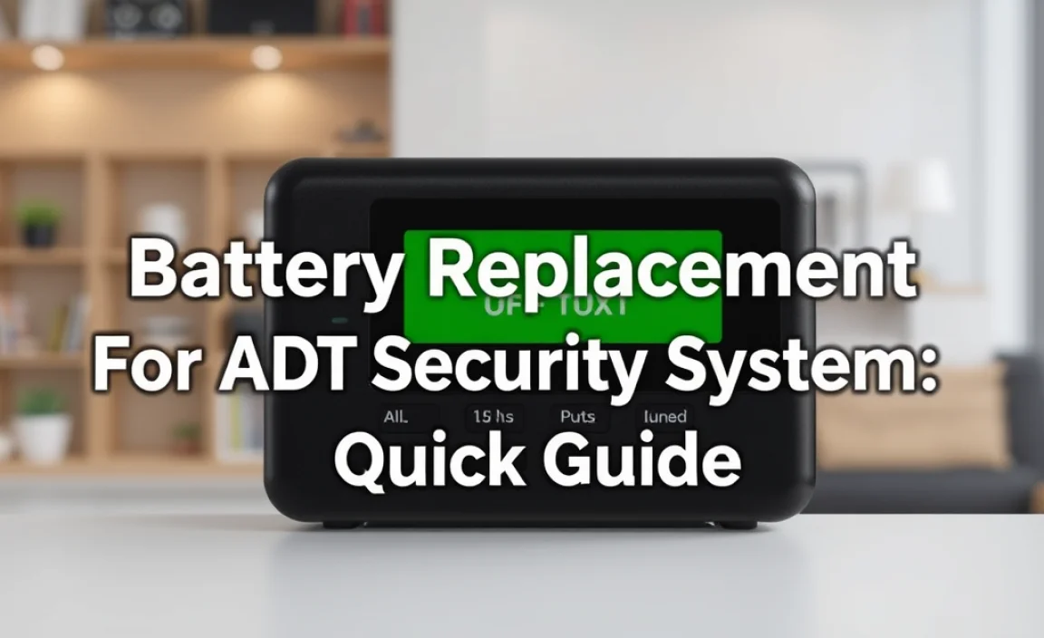 Battery Replacement For Adt Security System: Quick Guide - PowerUpTips