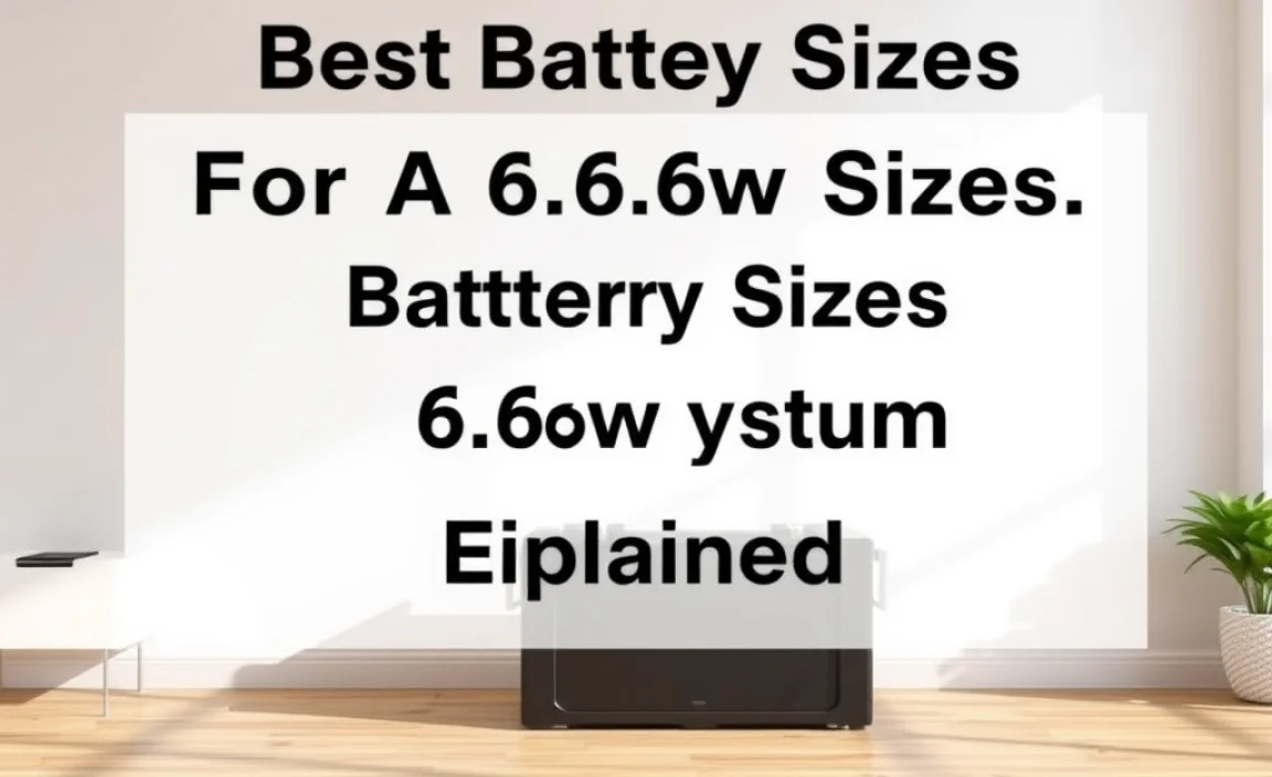 Best Battery Sizes For A 6.6 Kw Solar System Explained - PowerUpTips