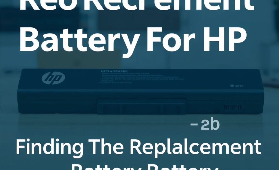Top Replacement Battery For Hp: Power Your Device Today! - PowerUpTips