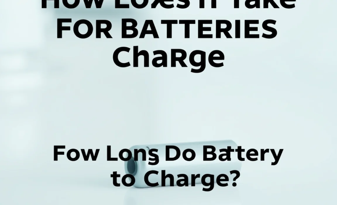 How Long Does It Take For Batteries To Charge: Essential Guide ...