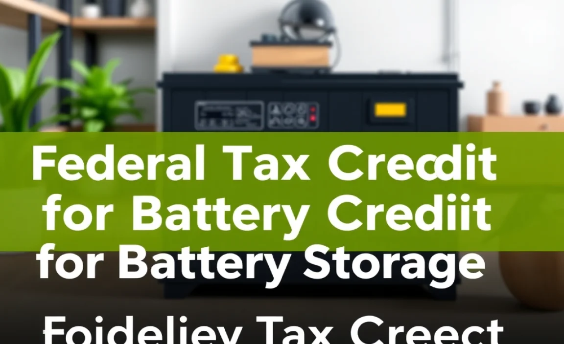 Federal Tax Credit for Battery Storage: Essential Guide - PowerUpTips
