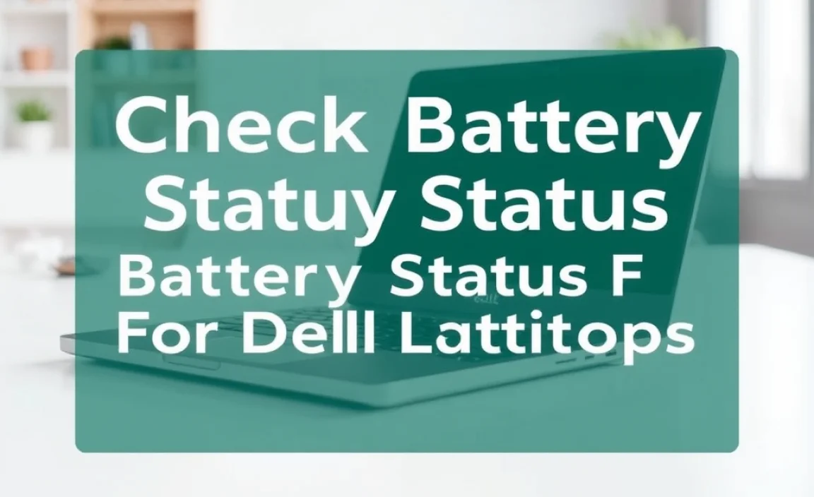 Check Battery Status For Dell Latitude: Easy Guide - PowerUpTips