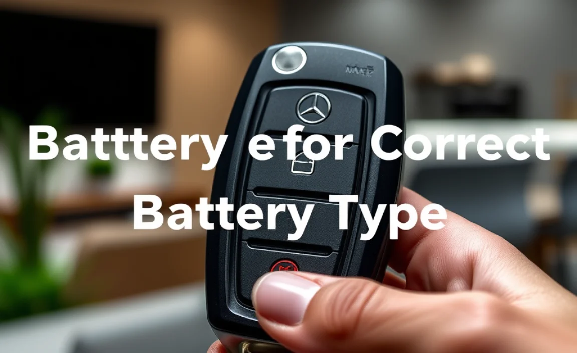 Battery Type for Mercedes Key Fob: Essential Guide - PowerUpTips