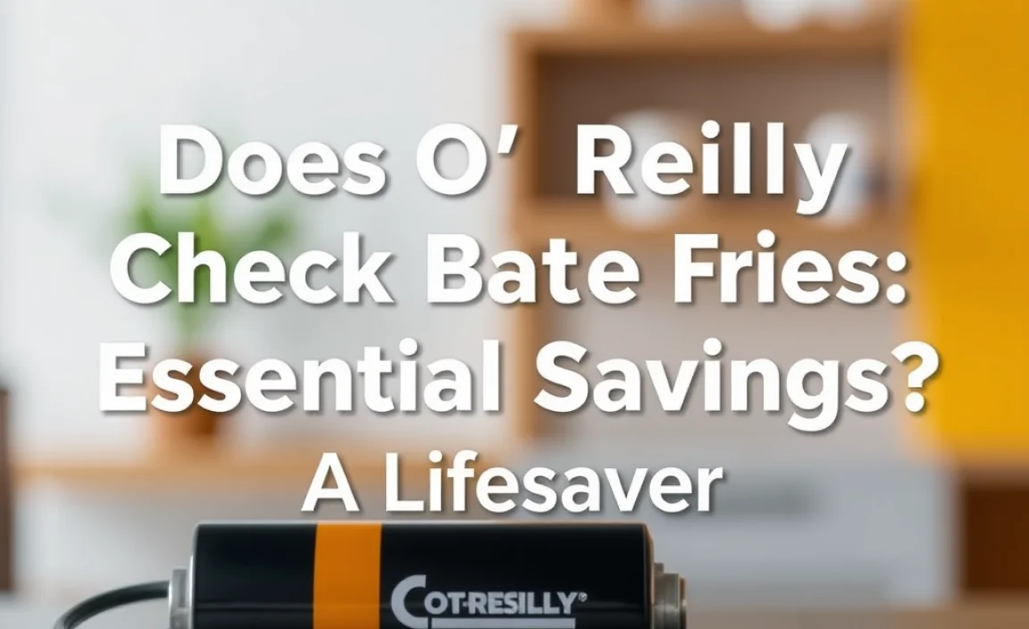 Does Oreillys Test Batteries
