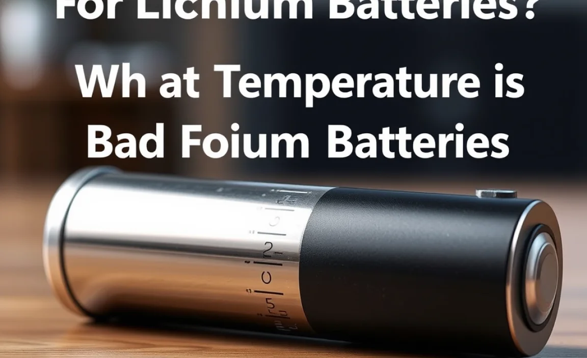 What Temperature Is Bad For Lithium Batteries: Essential Guide ...