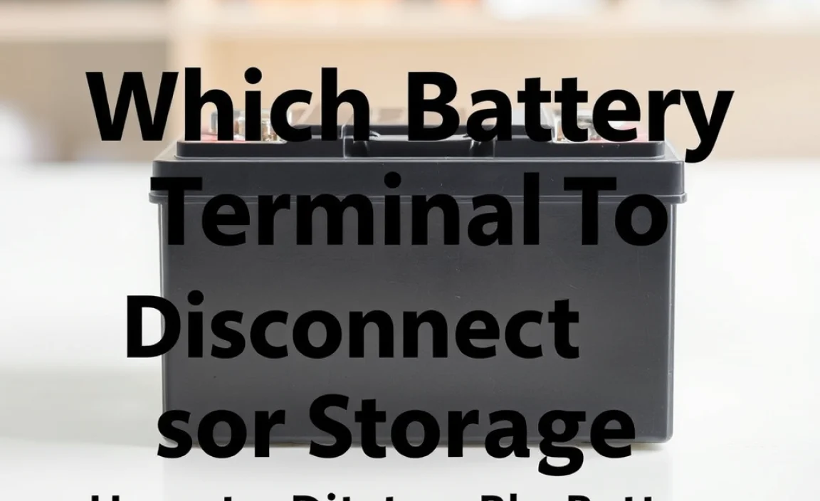 Which Battery Terminal To Disconnect For Storage: Essential Guide ...