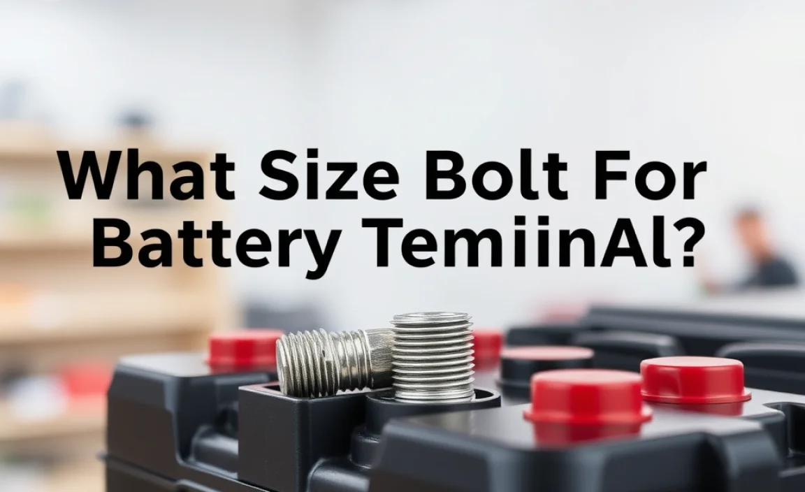 What Size Bolt For Battery Terminal: Essential Guide - PowerUpTips