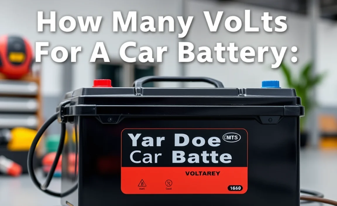 How Many Volts For A Car Battery: Essential Guide - PowerUpTips