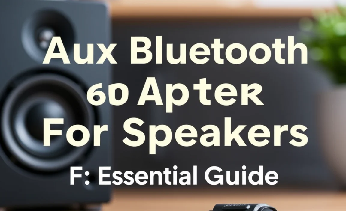 Aux Bluetooth Adapter For Speakers: Essential Guide - PowerUpTips