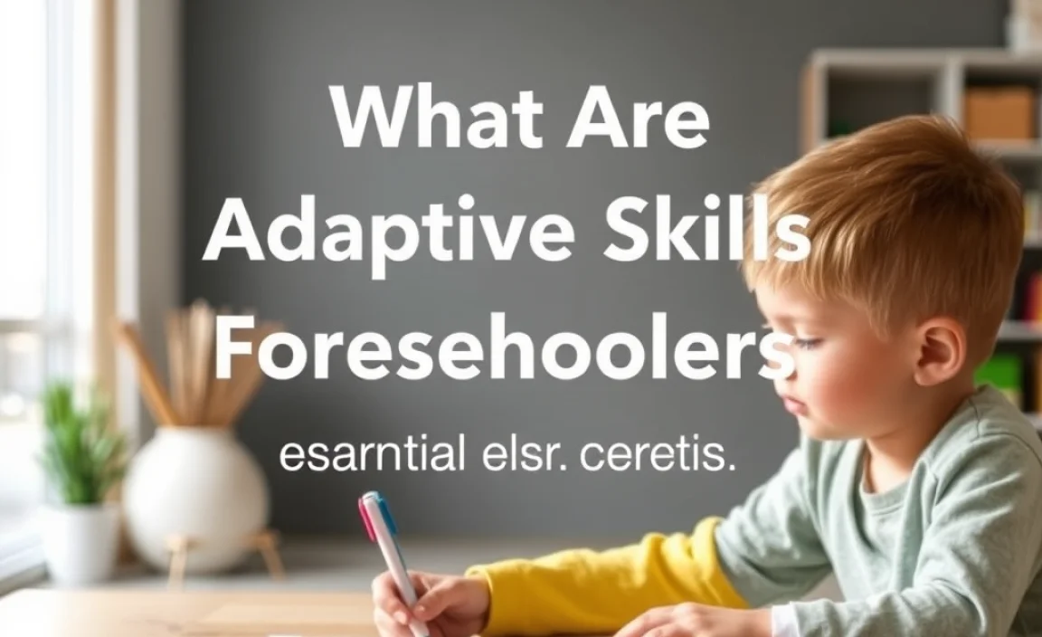 Adaptive Skills For Preschoolers: Essential Learning - PowerUpTips