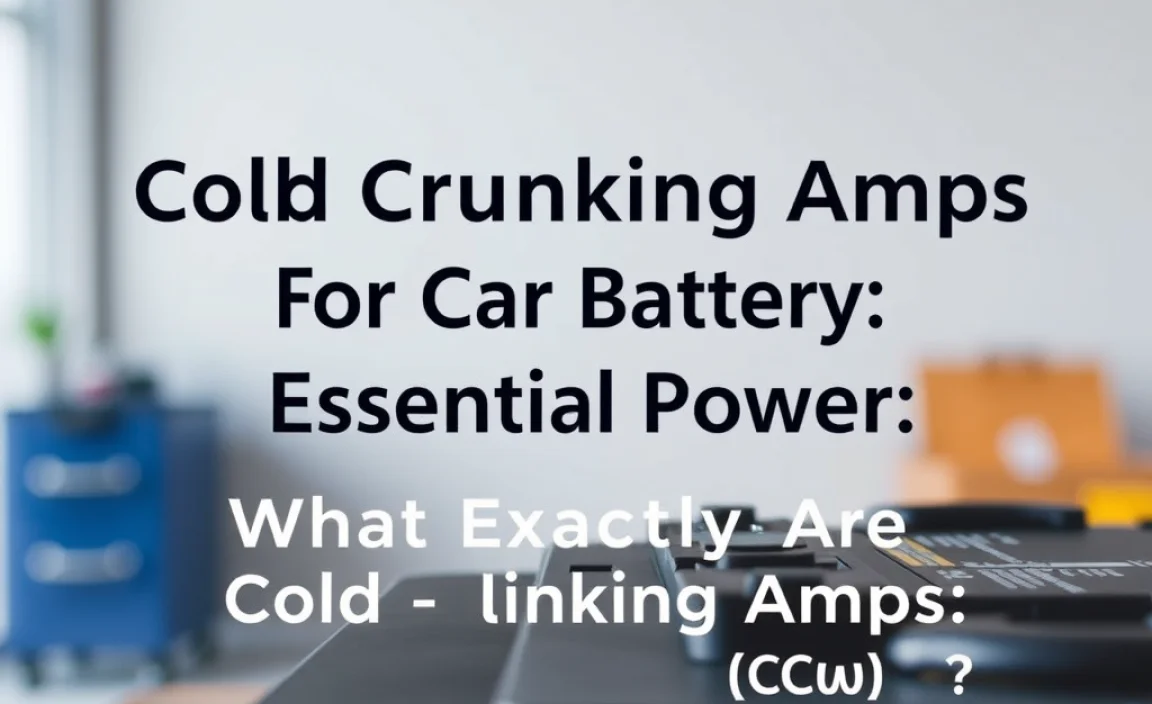 Cold Cranking Amps For Car Battery: Essential Power - PowerUpTips