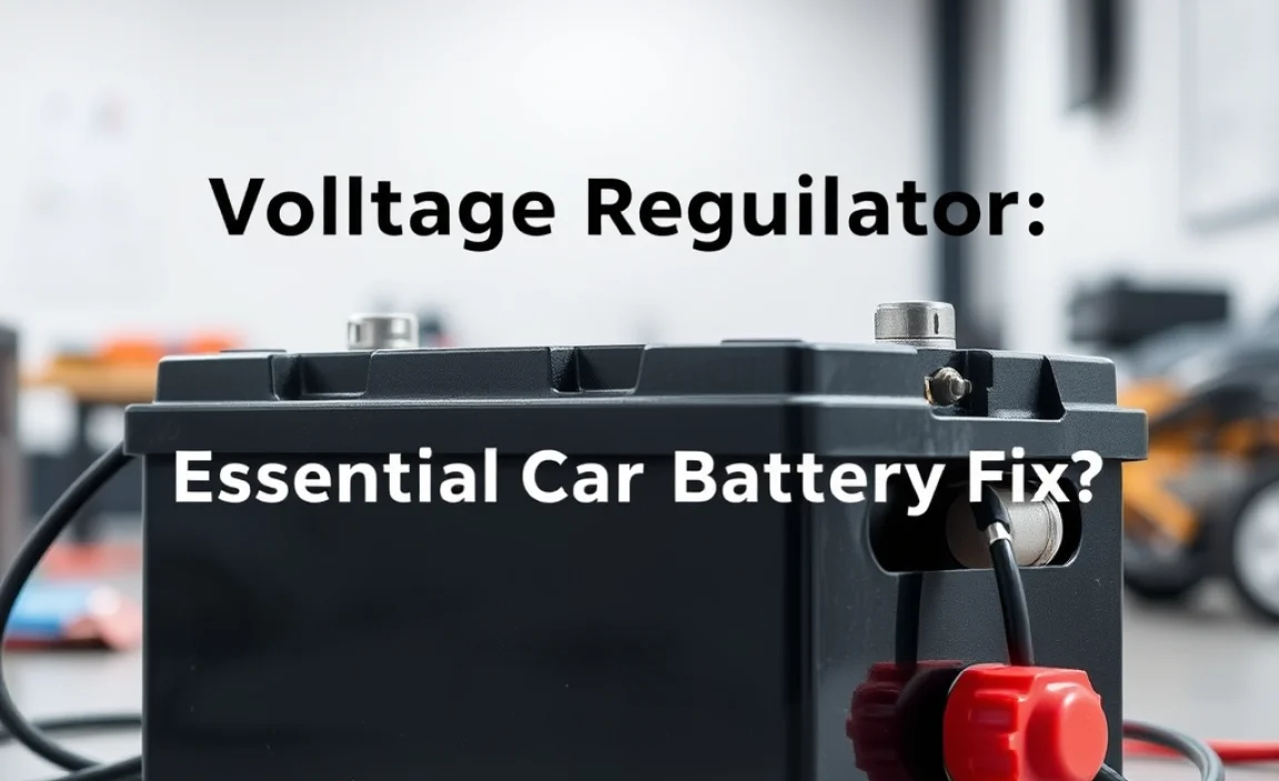 Voltage Regulator: Essential Car Battery Fix - PowerUpTips