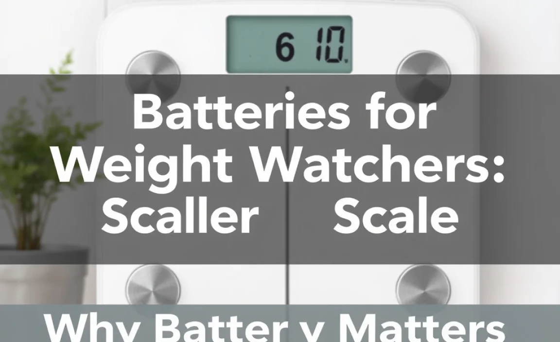 Batteries for Weight Watchers Scale: Proven Essential - PowerUpTips